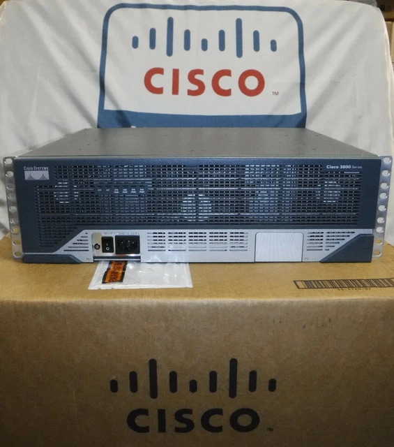 CISCO 3845-V/K9 ROUTER 15.1 PVDM2-32 VWIC2-2MFT-T1/E1 Voice Bundle 1-YR ...
