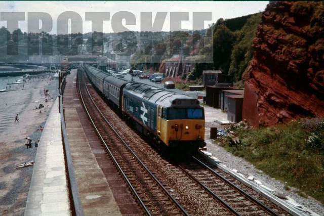 35MM SLIDE BR British Railways Diesel Loco 50045 Class 50 Dawlish 1993 ...