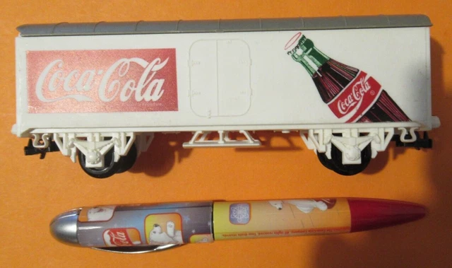 VAGONE MERCI LIMA-COCA-COLA Marchio Registrato -Italy + Penna Coca biro ...