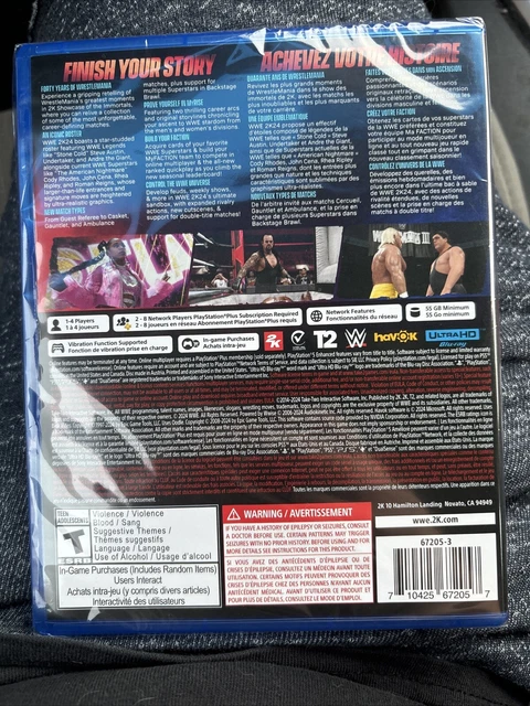 WWE 2K24 PS5 (Sony PlayStation 5, 2024) $46.00 - PicClick CA
