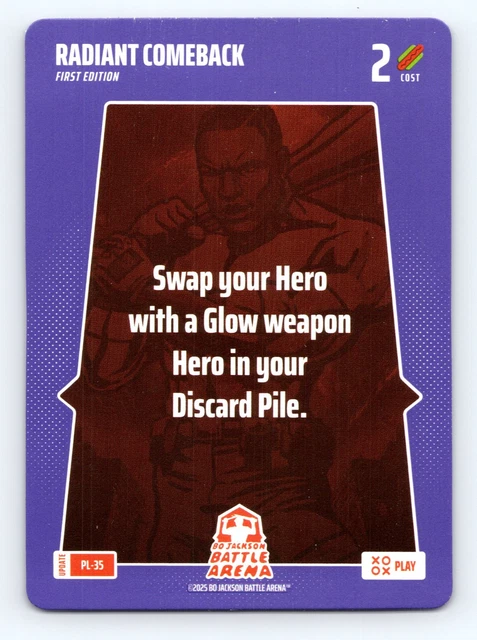 2025 BO JACKSON Battle Arena Alpha Update Radiant Comeback Card CCG TCG ...