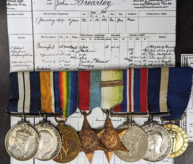 RARE WW1 & Norwegian WW2 Distinguished Service Medal group Brearley ...
