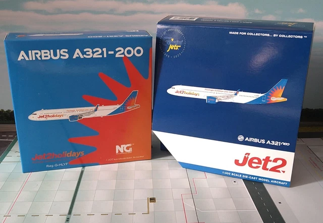 JET2 HOLIDAYS Airbus A321 TWINSET G-SUNB /G-HYLF 1/400 by Gemini Jets ...
