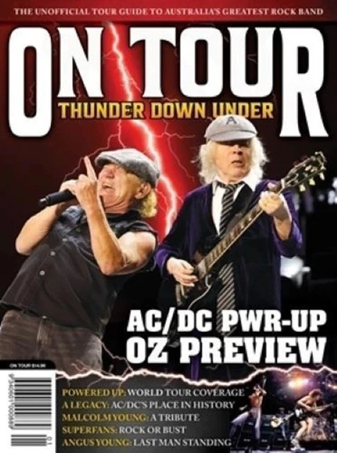 ON TOUR MAGAZINE - Thunder Down Under AC/DC PWR-UP OZ Preview $29.99 ...
