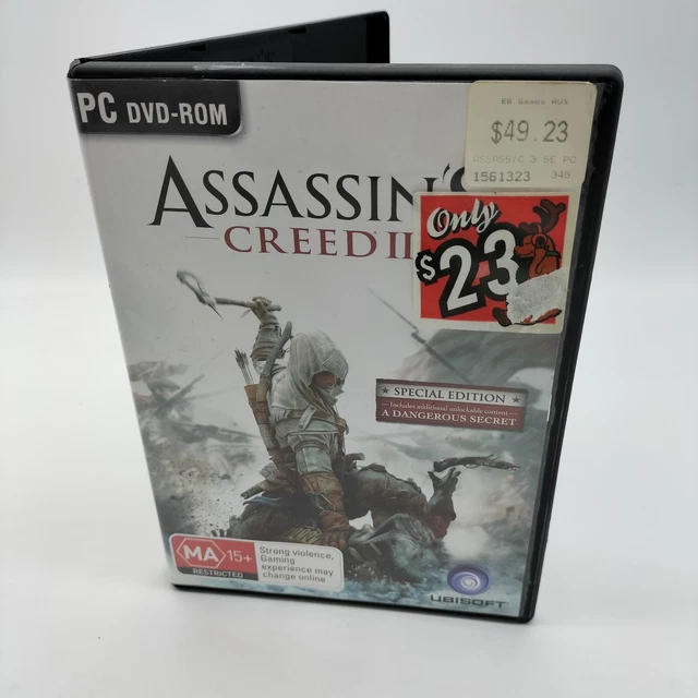 ASSASSINS CREED 3 (III) - 2-Disc PC Game With Manual & Serial # - FREE ...