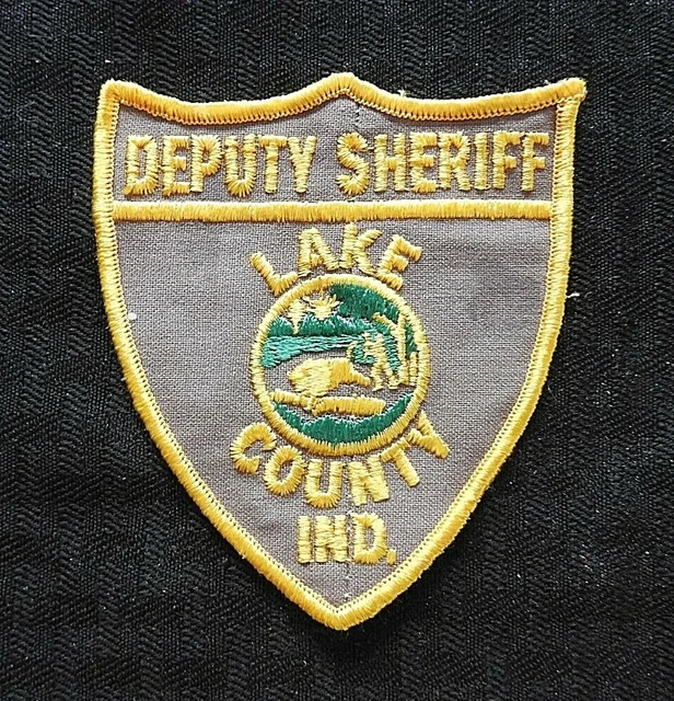 1960'S &DEPUTY SHERIFF LAKE COUNTY INDIANA" PATCH NOT STATE POLICE £20. ...