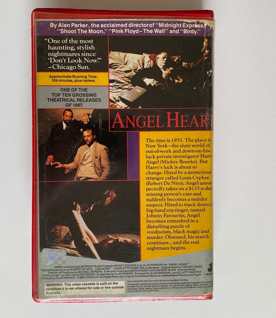 ANGEL HEART - Uncut [VHS] Roadshow Video 1987 Horror Ex-Rental Tape Clamshell $49.95 - PicClick AU