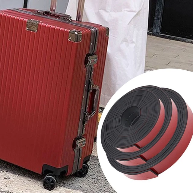 RUBBER LUGGAGE WHEELS Soundproof Sticker Trolley Box Casters Sleeve ...