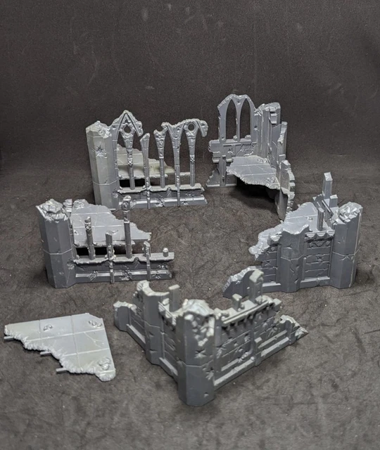 WARHAMMER 40K 3RD edition Gothic ruins scenery / terrain - OOP £30.00 ...