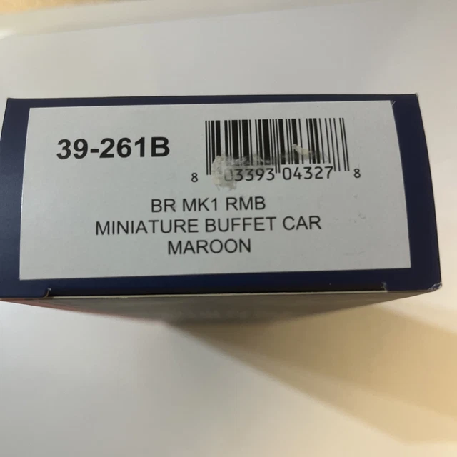 BACHMANN 39-261B OO Gauge BR MK1 RMB Miniature Buffet Car Maroon Mint ...