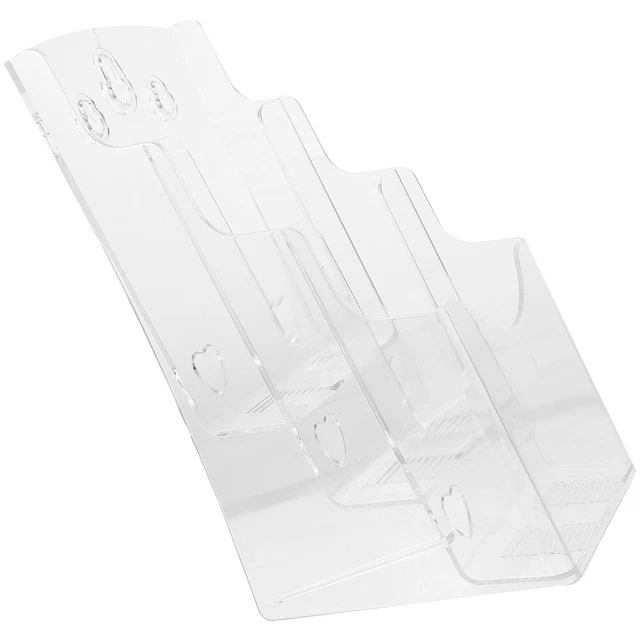 SUPPORT PLIANT PRÉSENTOIRS Clair Porte-brochures Mural EUR 16,58 ...