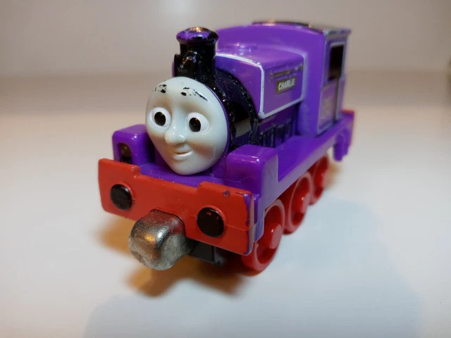 THOMAS THE TANK Engine Take Along Diecast Train Charlie Talking Purple ...