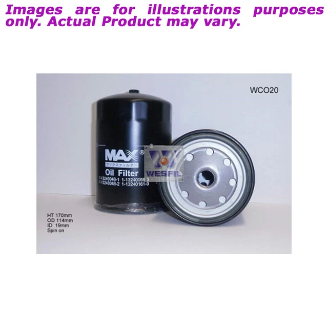 NEW NIPPON MAX Oil Filter For Isuzu FVR12 6.5L TD WCO20NM $50.54 ...