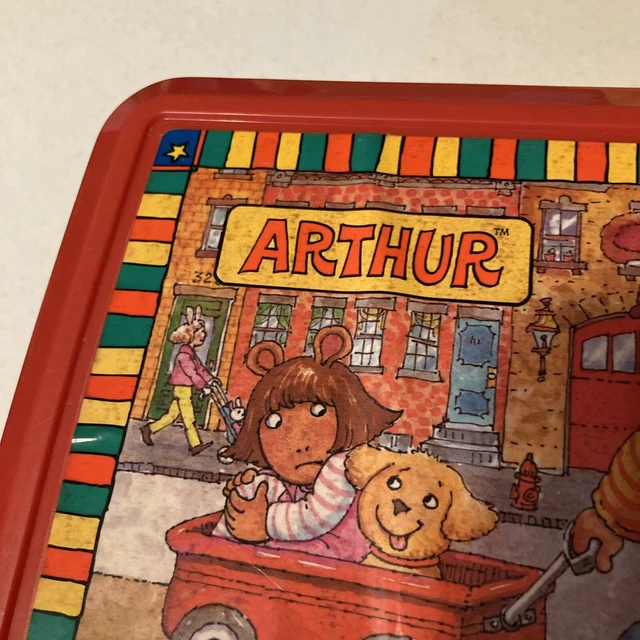 VINTAGE 1996 ARTHUR Aladdin Lunch Box W/ Thermos Marc Brown PBS Cartoon ...