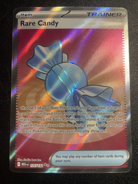 RARE CANDY 175/132 Me01: Mega Evolution Holo UR NM Pokemon Card 2025 £4 ...