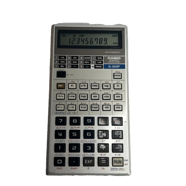 VINTAGE CASIO FX-3600P Scientific Programmable Calculator With Case $39 ...