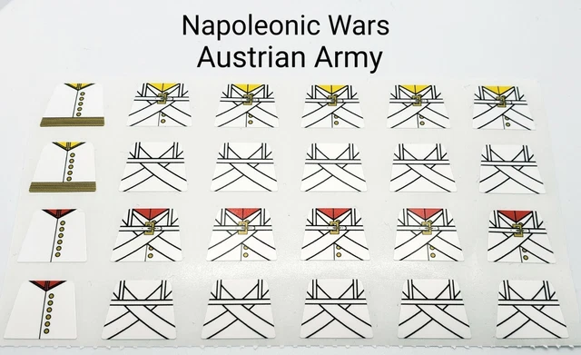CUSTOM PRECUT TORSO STICKERS for LEGO AUSTRIAN ARMY INFANTRY MINIFIGURE ...