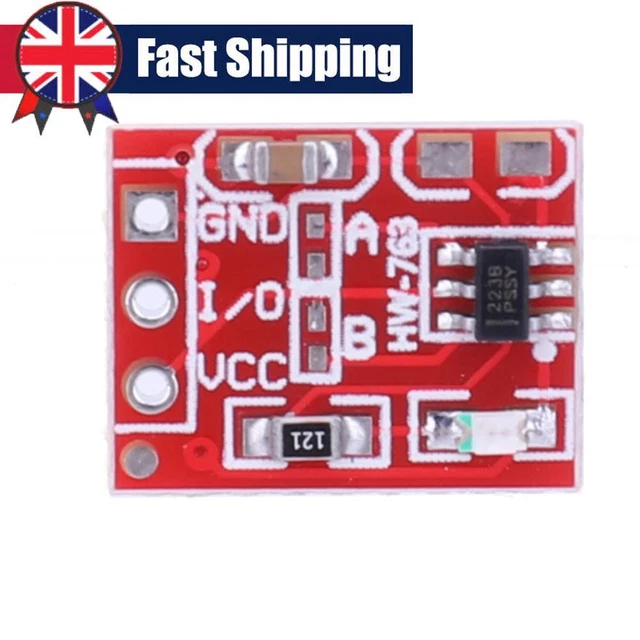 CAPACITIVE BUTTON TOUCH Detection TTP223 Button Sensor Module Single ...