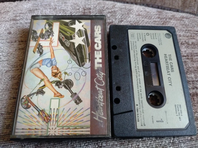 THE CARS~HEARTBEAT CITY~ORIGINAL Elektra Cassette Tape Album~Fast Post ...