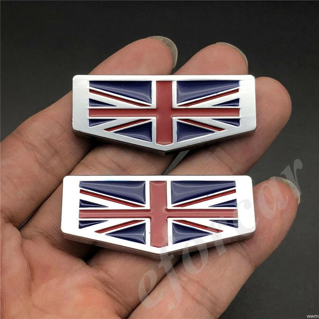 2X 3D METAL Union Jack UK Flag Car Trunk Fender Badges Decal Sticker ...