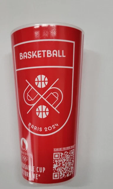 PARIS 2024 OLYMPICS Coca Cola Basketball Pictogram Cup £15.21 - PicClick UK
