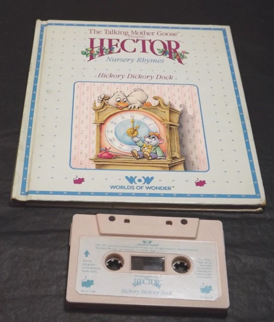 TALKING MOTHER GOOSE Book/Tape Hector Hickory Dickory Dock Worlds Of ...