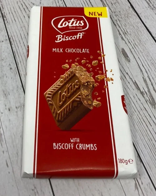 LOTUS BISCOFF MILK Chocolate Bar 180g Crunchy Biscoff EUR 11,79 ...