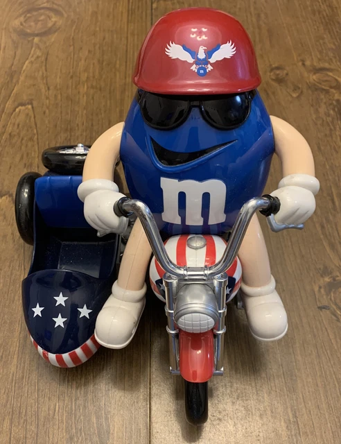 M&M'S RED WHITE & Blue Freedom Rider Motor Cycle Candy Dispenser $11.99 ...