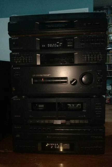 SONY LBT-D159 HIFI stack system part separate 5 disc cd changer ...