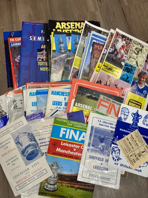 FA CUP FINALS Semi Finals 1950s 1960s 1970s 1980s 90s choose from list ...