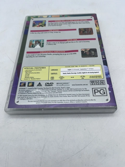 FUTURAMA VOLUME 4 Disc 3 2004 DVD TV Series £7.76 - PicClick UK