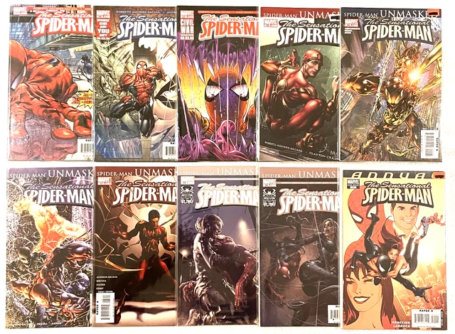 LOT OF (10) Books - The Sensational Spider-Man (Modern-era) High Grade ...