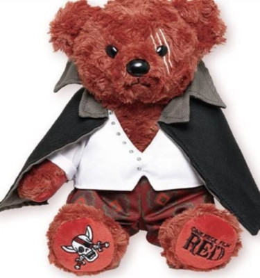 ONE PIECE FILM RED Movie Shanks Teddy Bear pirate Plush toy doll ...