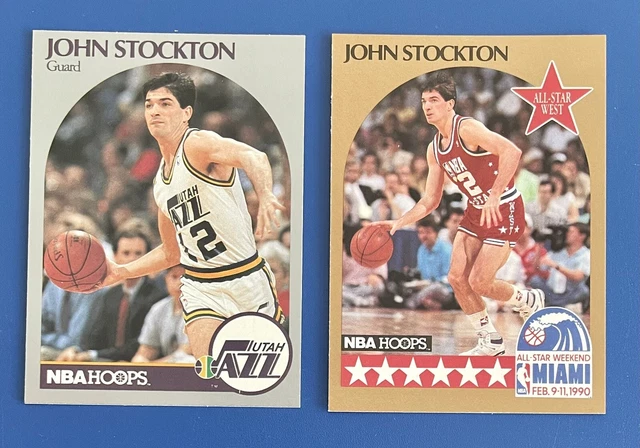 90-91 NBA HOOPS John Stockton 2 Card Lot HOF Utah Jazz $5.00 - PicClick AU