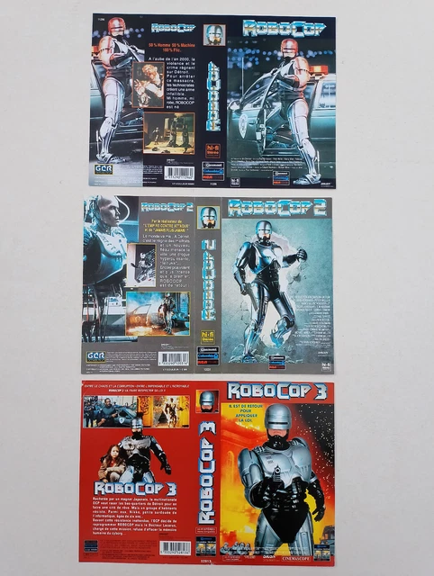 LOT JAQUETTES VHS - Robocop - Vhs Sleeve - Paul Verhoeven - Nancy Allen ...