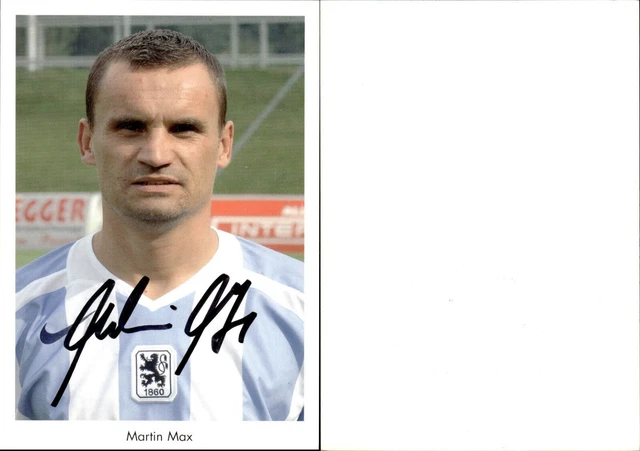MARTIN MAX TSV 1860 Monaco Autografo Carta Autografo AK Calcio EUR 5,13 ...