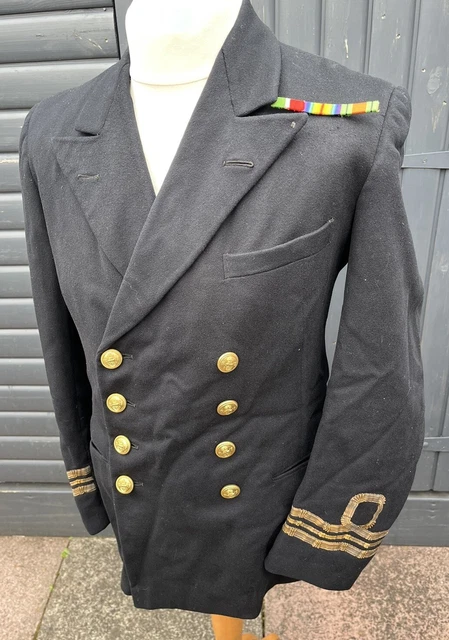 WW2 BRITISH ROYAL Navy Reserve RNVR Officers Lt Cdr Uniform Jacket ...