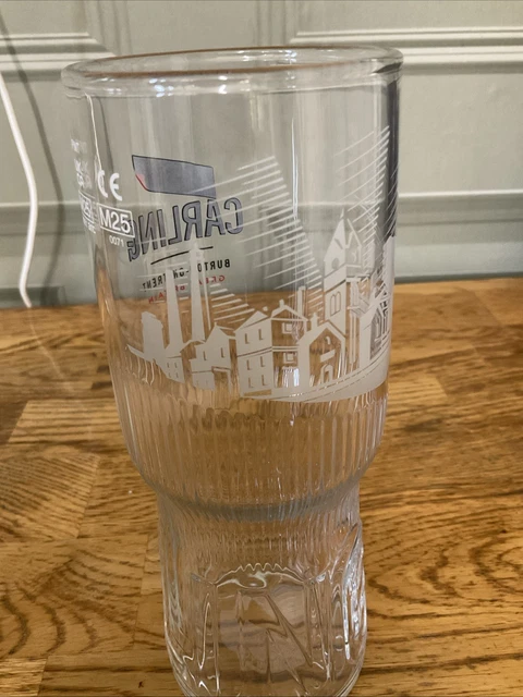 VINTAGE ETCHED CARLING lager pint glass, Burton-on-Trent, England no1 £ ...