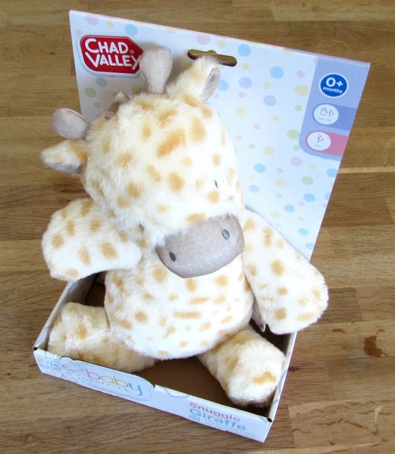 CHAD VALLEY SNUGGLE Giraffe Plush Super Soft Cuddly Toy 0+ Month 30cm ...