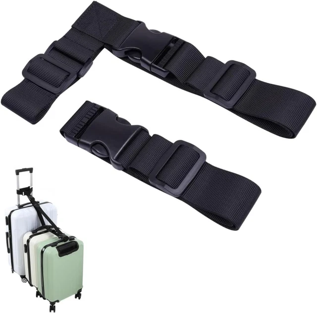 2 PACK ADJUSTABLE Luggage Connector Straps,T-Tybe Belt,Adjustable ...
