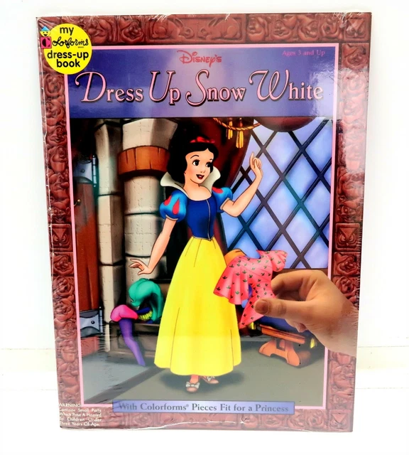 VINTAGE COLORFORMS DISNEY'S Dress Up SNOW WHITE Paper Doll Kit 1994 ...