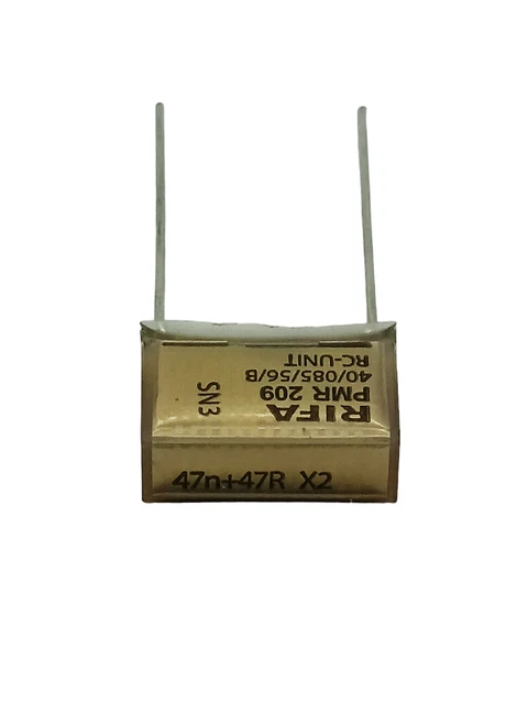 1X RIFA KONDENSATOR 47n+47R X2 250V~ SH, PMR 209 RC-UNIT (0,047µF,47nF ...