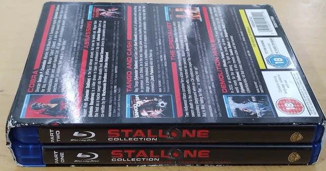 SYLVESTER STALLONE COLLECTION Blu-Ray Box Set PAL £14.99 - PicClick UK