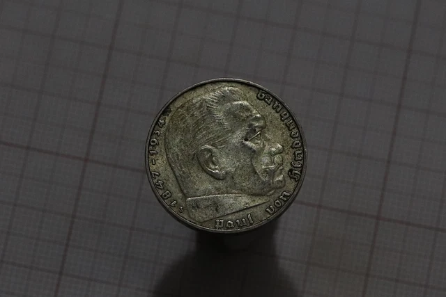 🧭 🇩🇪 GERMANY Third Reich 2 Reichsmark 1939 J Silver Hindenburg B70... $57.70 - PicClick CA