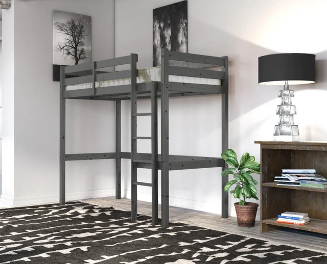 ICARUS HEAVY DUTY High Sleeper Solid Pine Bunk Bed by Strikly Bunkbeds ...