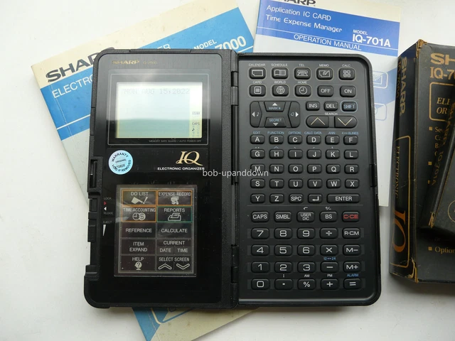 SHARP IQ 7000 Electronic Organizer + Sharp IQ-701A £69.99 - PicClick UK