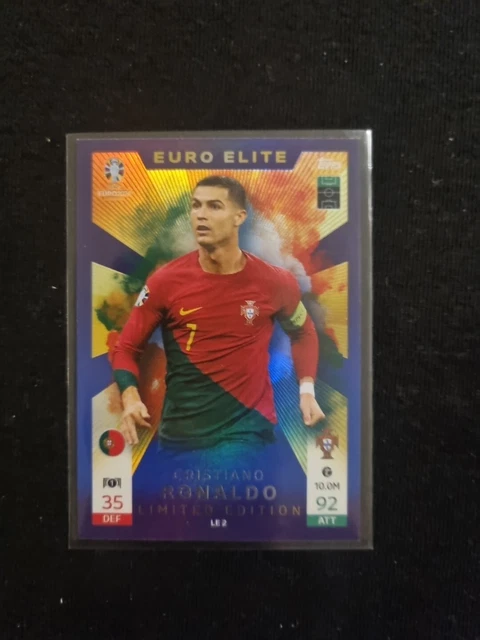CARTE TOPPS UEFA Euro 2024 Germany Euro Elite Ronaldo #Le2 Limited ...