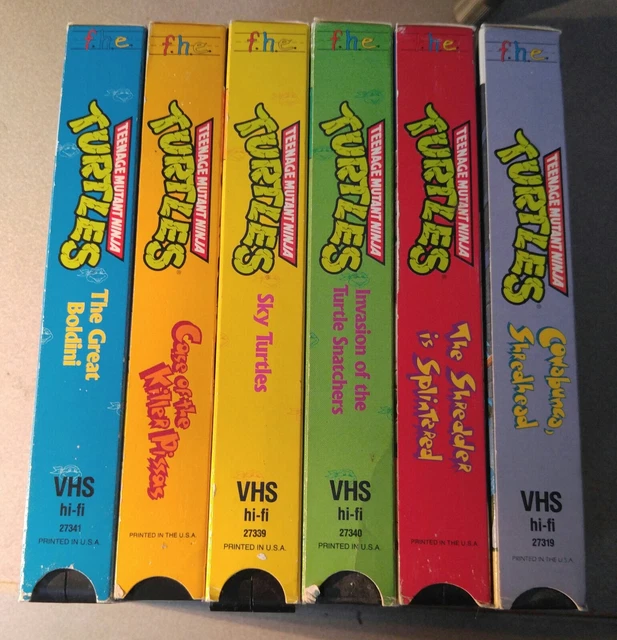 TEENAGE MUTANT NINJA Turtles VHS Lot Of 6 TMNT EUR 33,16 - PicClick FR