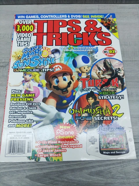 TIPS & TRICKS Video Game Magazine No 92 October 2002 Super Mario ...
