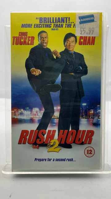 RUSH HOUR 2 VHS Tape Jackie Chan Chris Tucker Action Comedy Movie ...